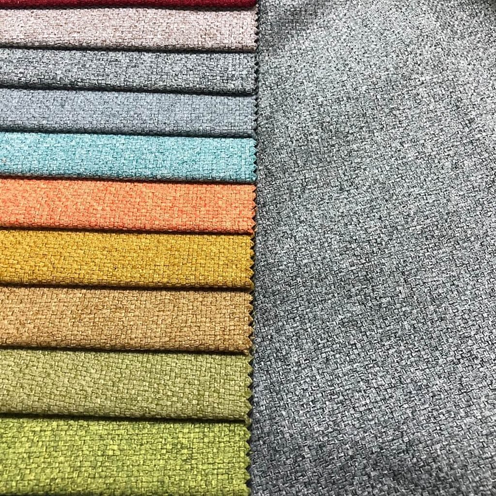 Polyester Linen Upholstery Fabric By The Yard - Huayeah Textile ...